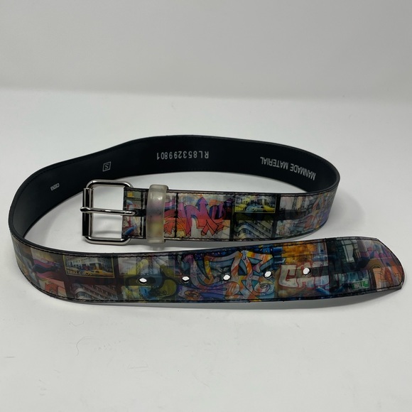 Accessories | Unique Graffiti Hologram Belt | Poshmark